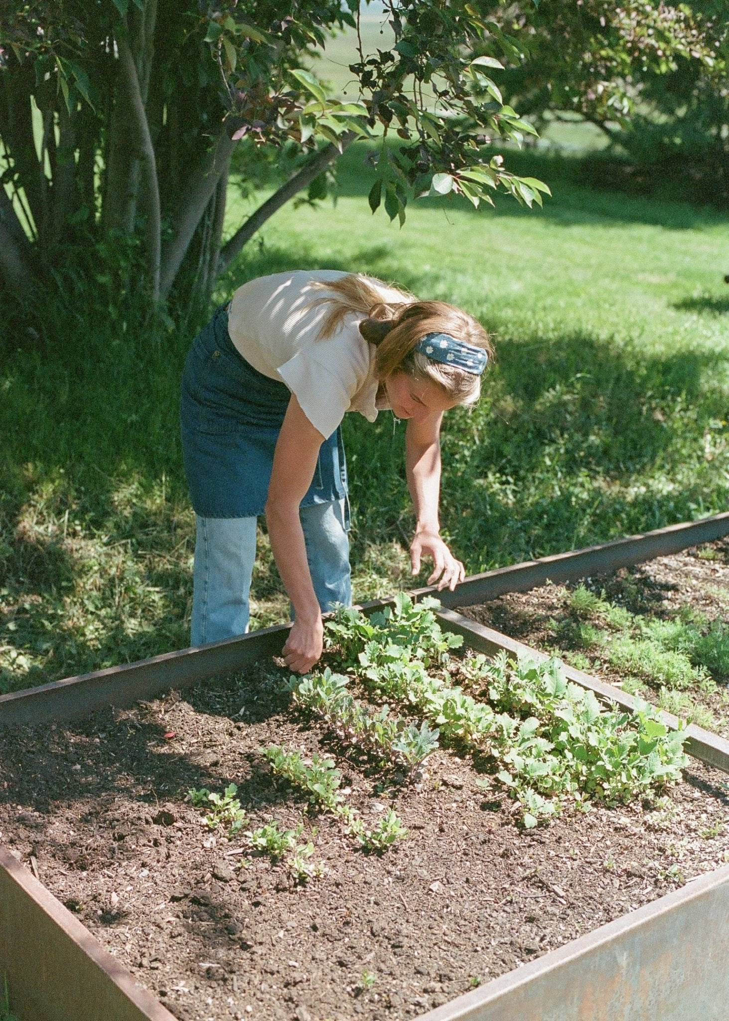 Denim Half Apron | Ballerina Farm
