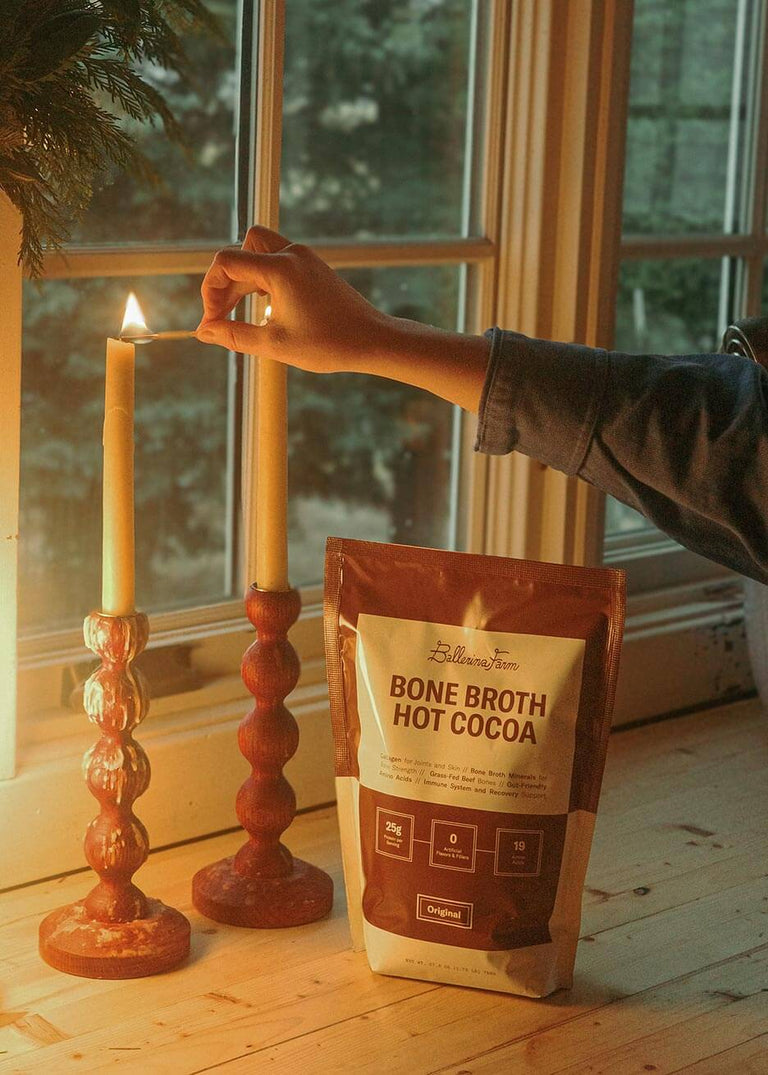 Bone Broth Hot Cocoa | Hot Chocolate with Benefits | Ballerina Farm